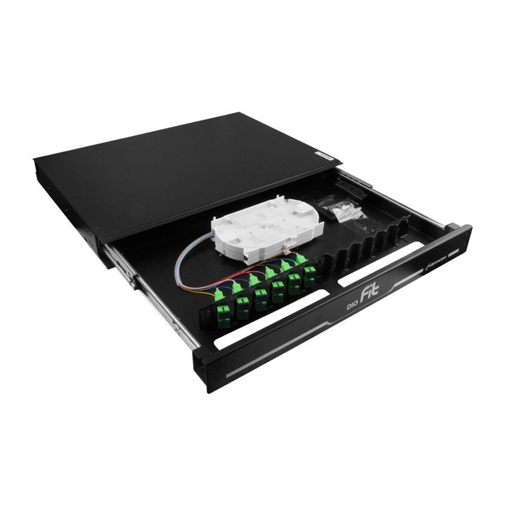 TecWi | Distribuidor Óptico DIO FIT 12FO SC/APC – 1U